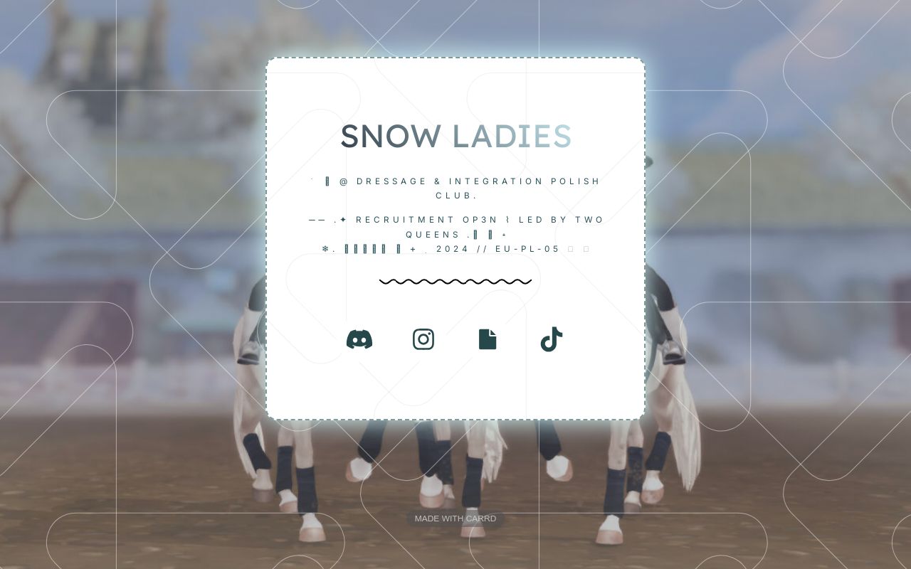 .𖥔 𝐒𝐍𝐎𝐖 ladies ݁